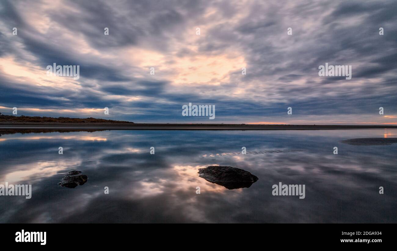 American beach sunset hi-res stock photography and images - Alamy