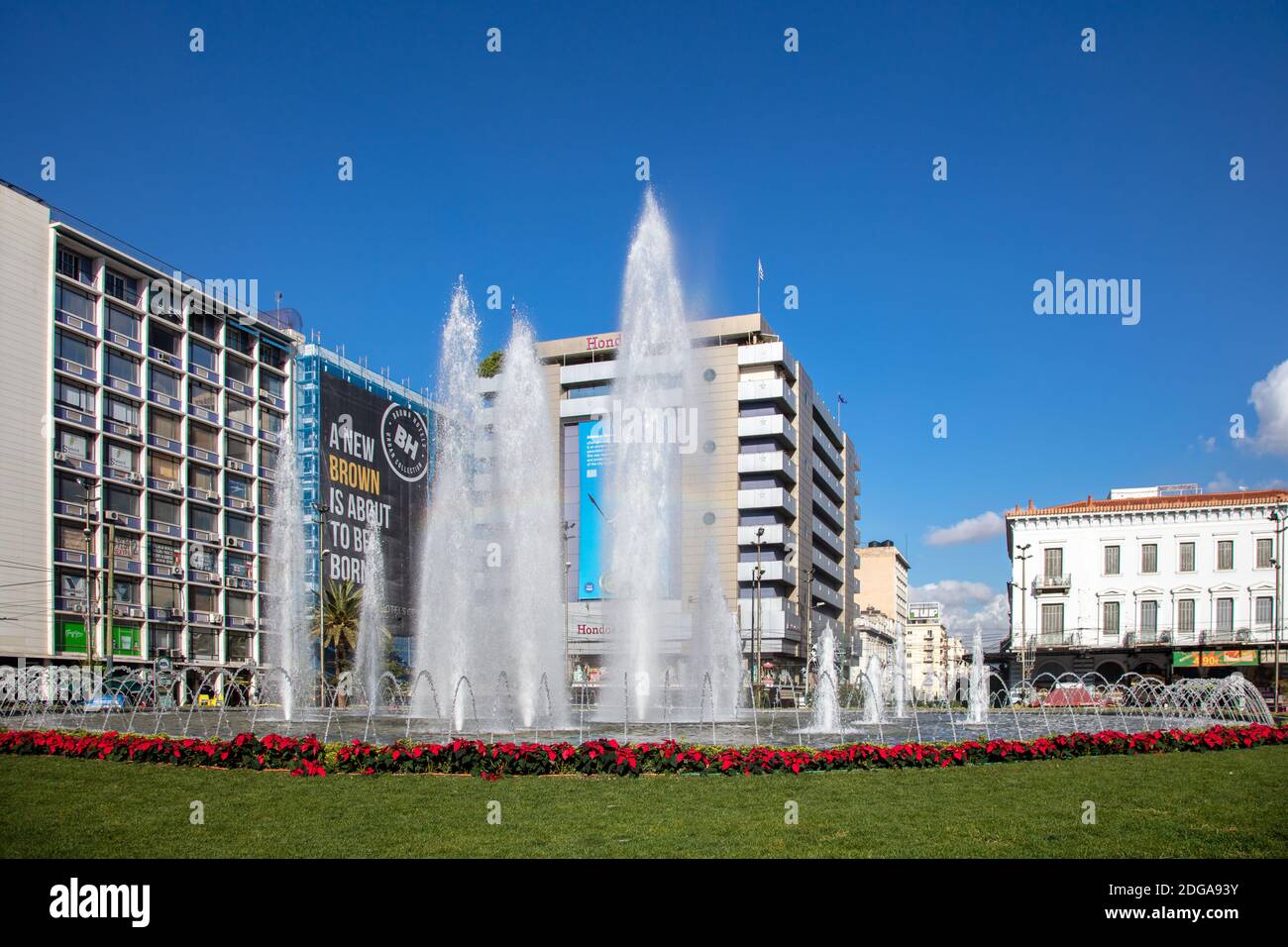 Omonoia new fountain hi-res stock photography and images - Alamy