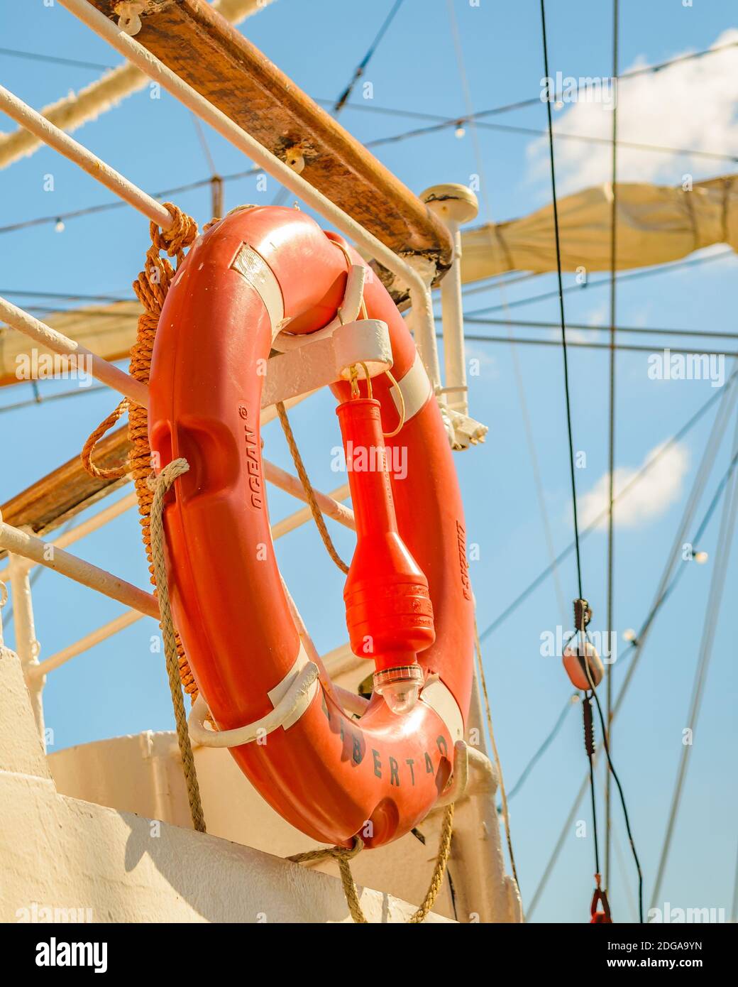 Ship Exterior Detail View Stock Photo - Alamy