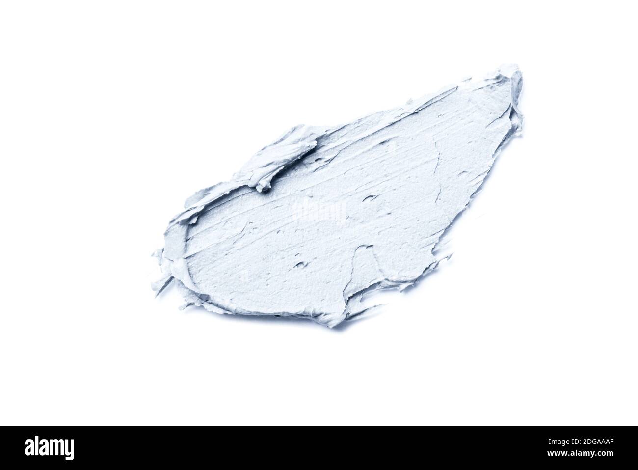 Smear of cosmetic clay on a white background Stock Photo - Alamy