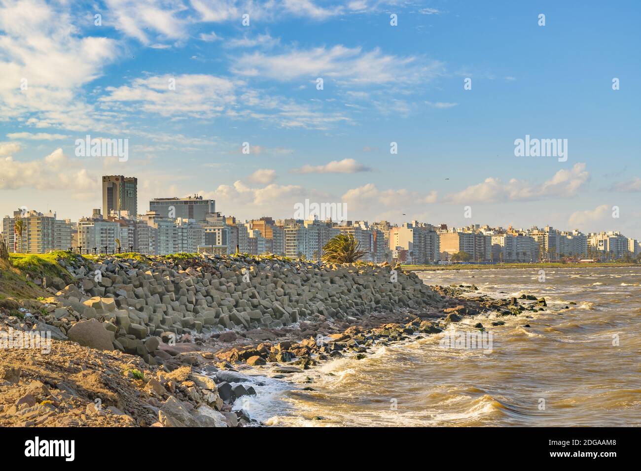 Landscape Coastal Scene at Montevideo City, Uruguay Stock Photo - Alamy