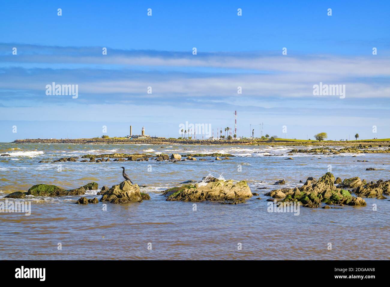 Landscape Coastal Scene at Montevideo City, Uruguay Stock Photo - Alamy