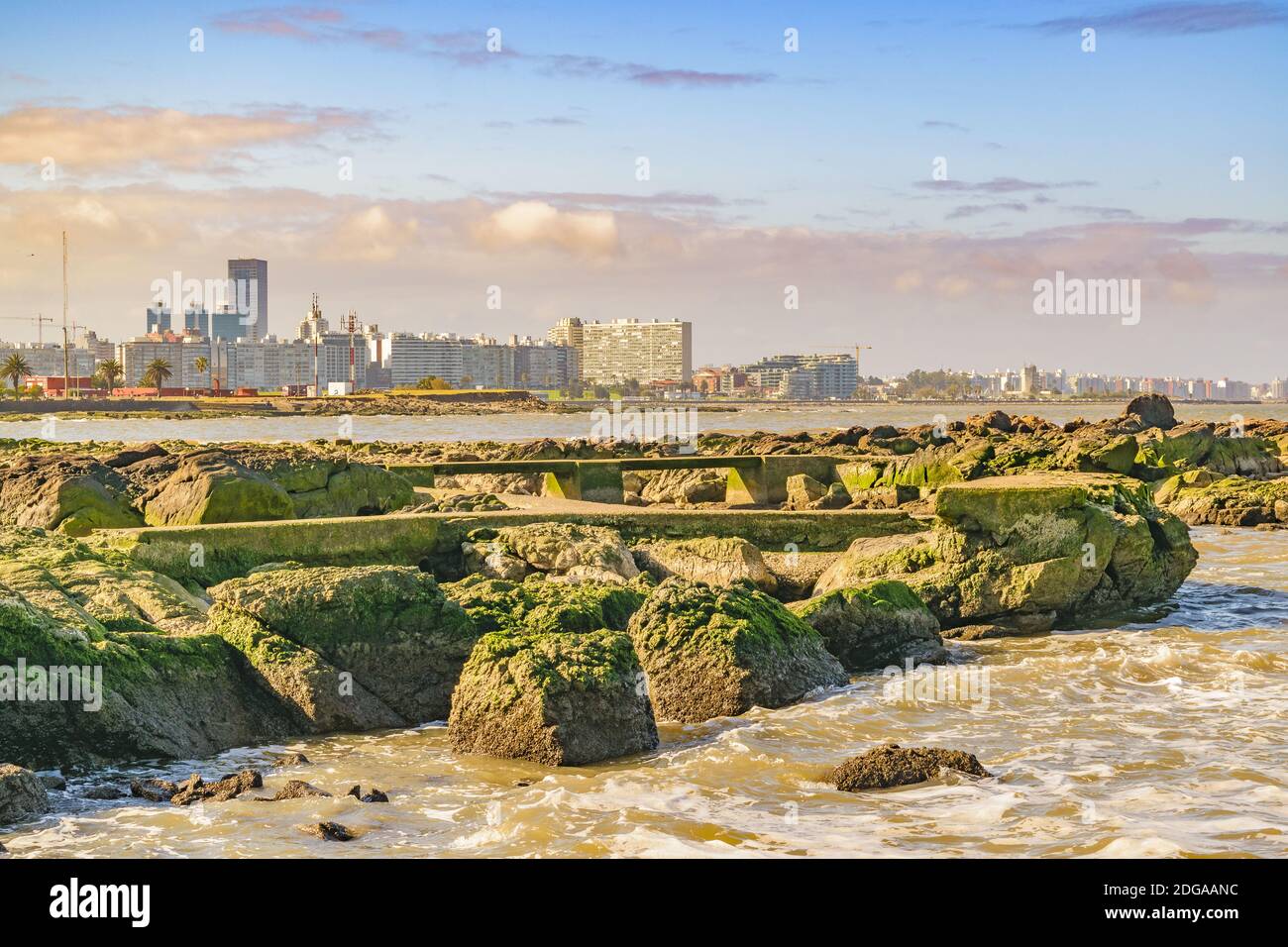 Landscape Coastal Scene at Montevideo City, Uruguay Stock Photo - Alamy