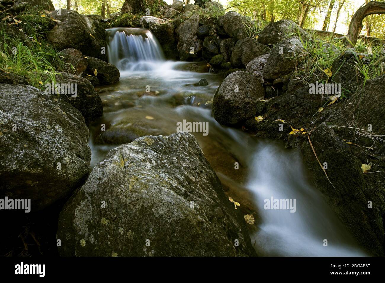River with small waterfalls Stock Photo - Alamy
