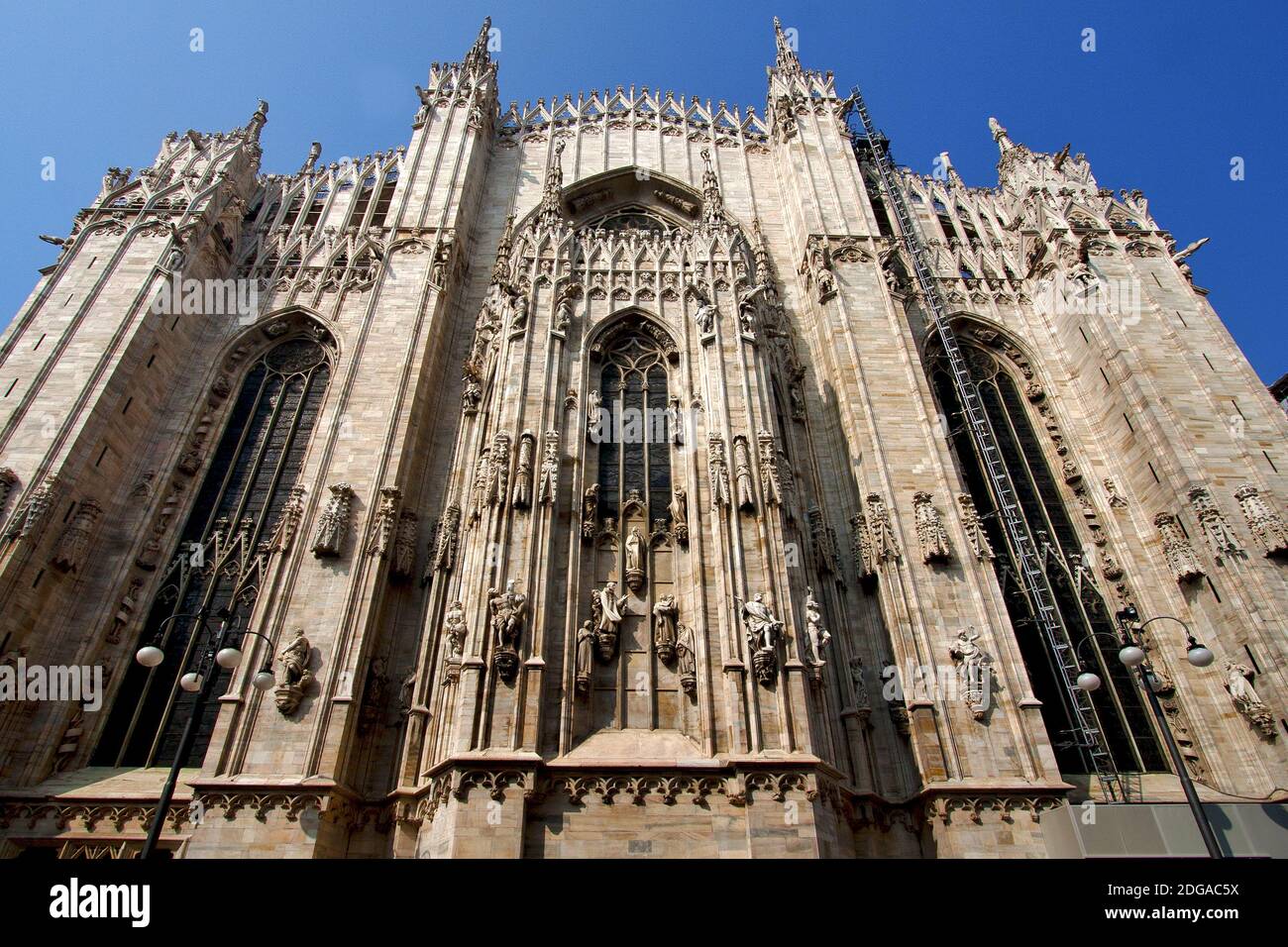 Spire milan column Stock Photo - Alamy