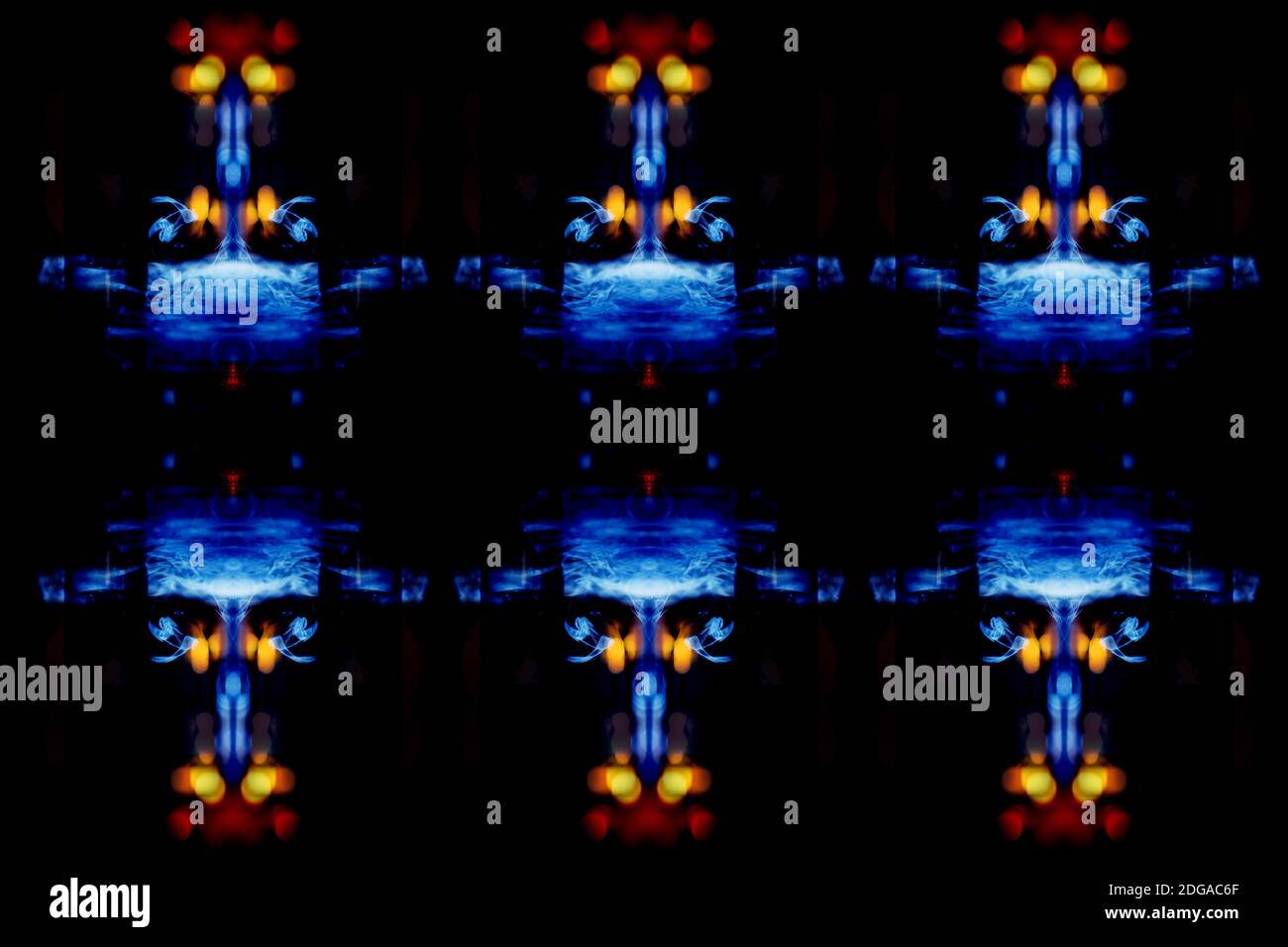 Abstract red smoke reflection hi-res stock photography and images - Alamy