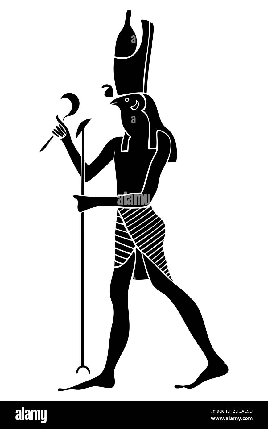 God of Ancient Egypt- Horus - Heru - the falcon-headed god - is one of ...