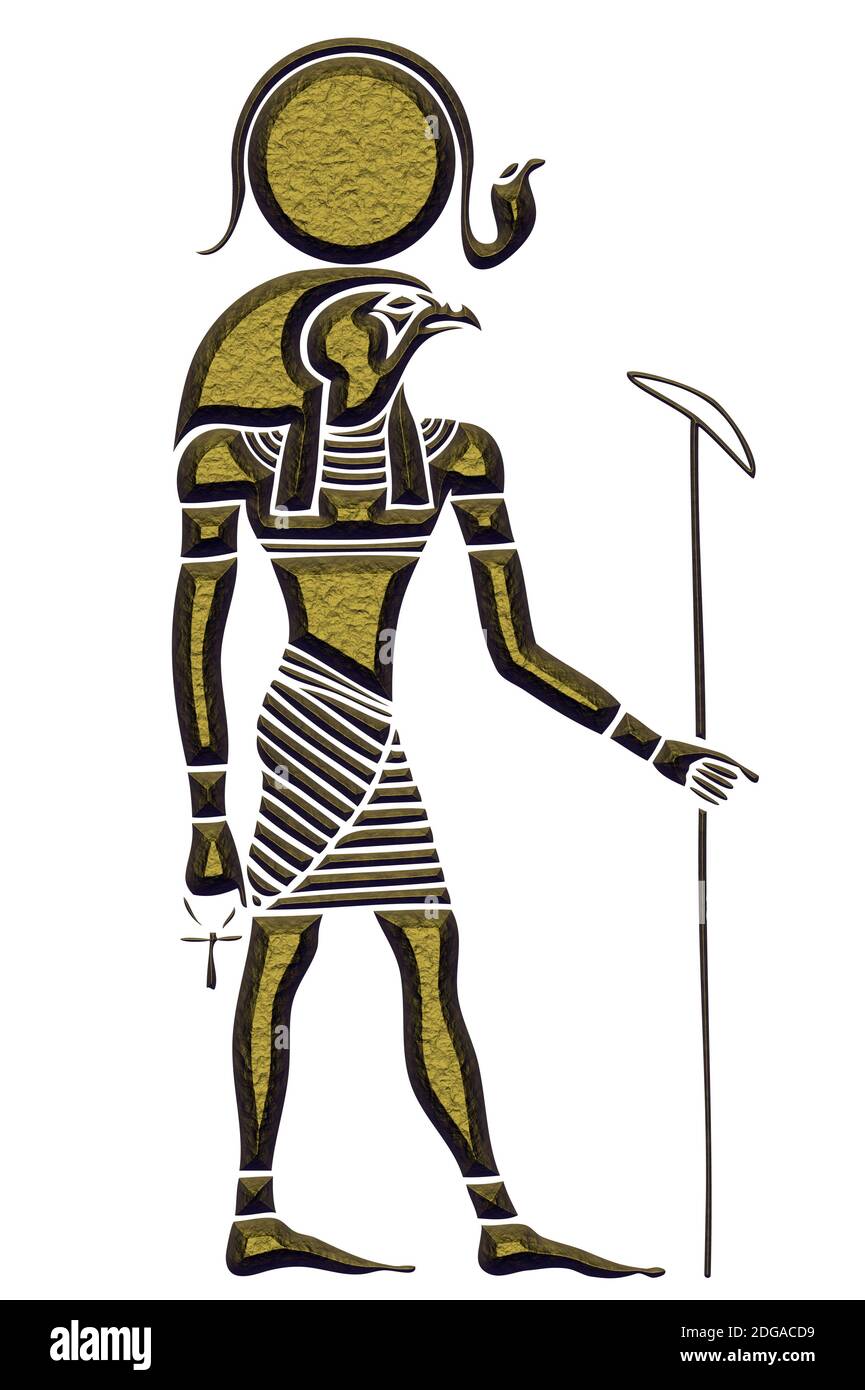 Ra - God of the Sun - God of ancient Egypt Stock Photo - Alamy