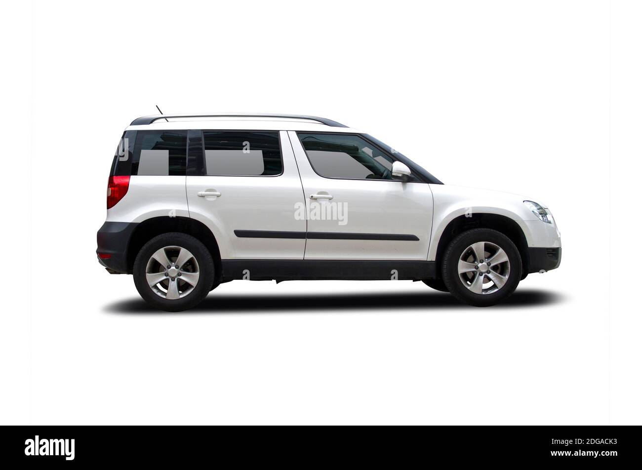 MPV car side view isolated on white background Stock Photo - Alamy