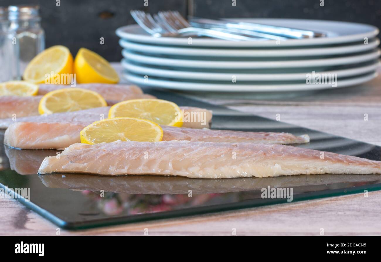 Coal fish fillet hi-res stock photography and images - Alamy