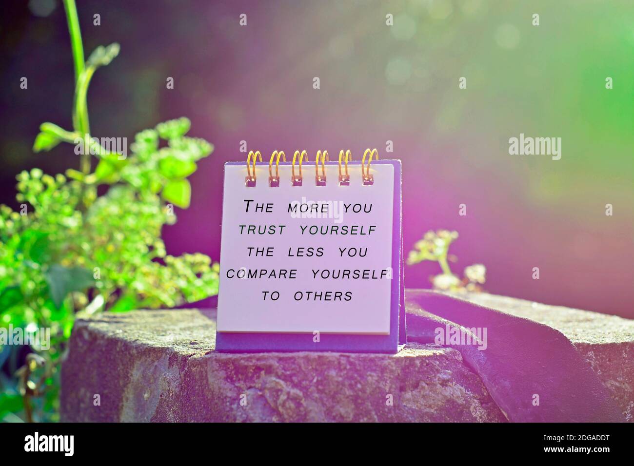 Motivational and inspirational quote with phrase - The more you trust ...