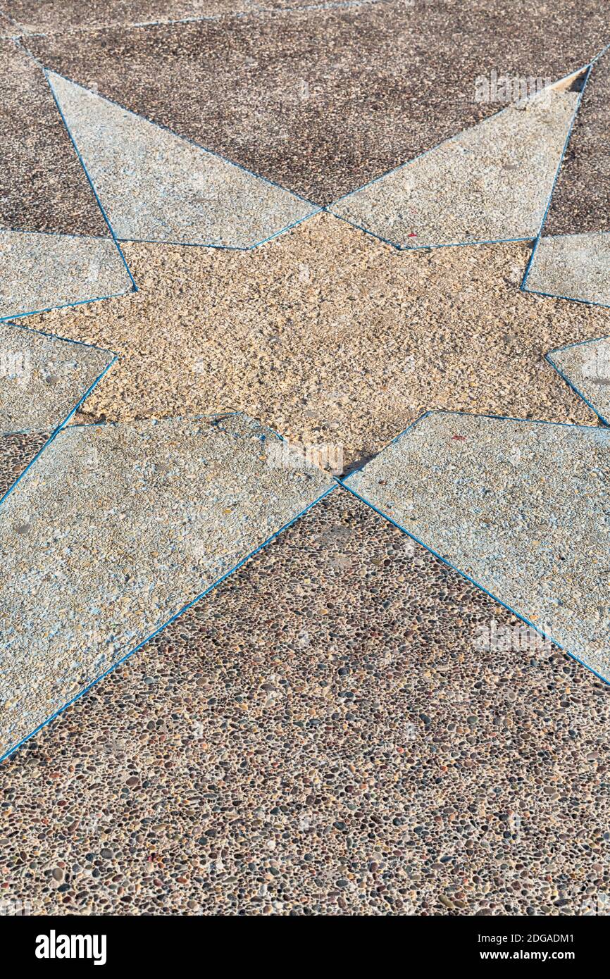 In the sidewalk star made of stone Stock Photo - Alamy