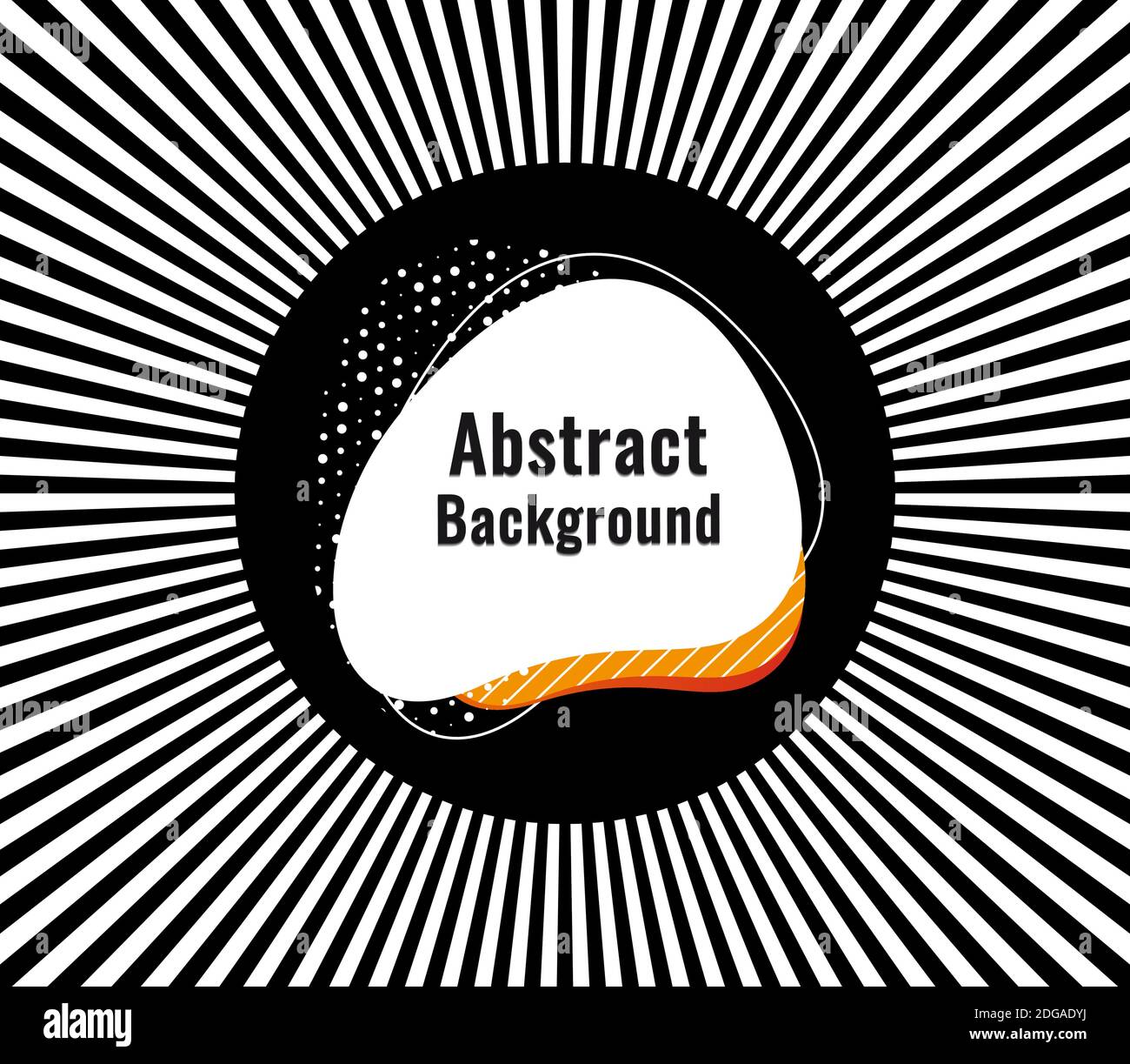 Abstract contrast background with black lines. Vector illustration ...