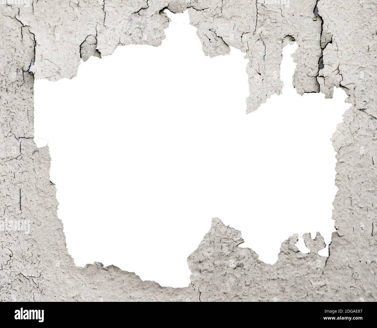 Cracked Hole Frame Background Stock Photo - Alamy