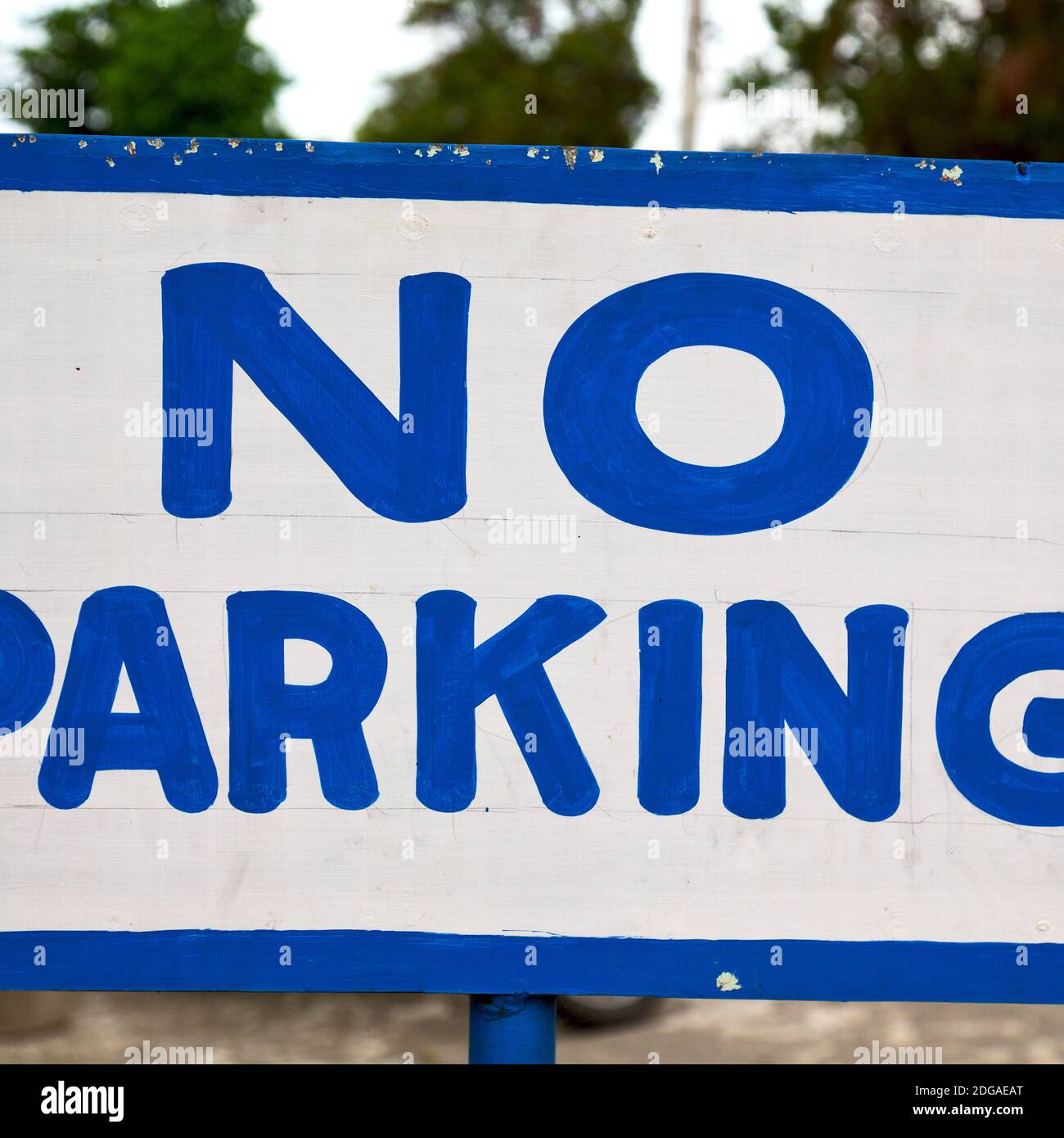Old dirty label of parking signal Stock Photo - Alamy