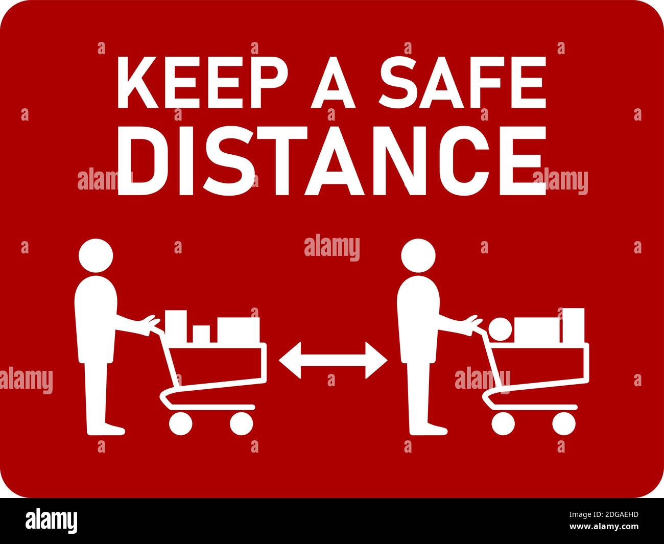 Keep a Safe Distance and Maintain Social Distancing while Shopping with ...
