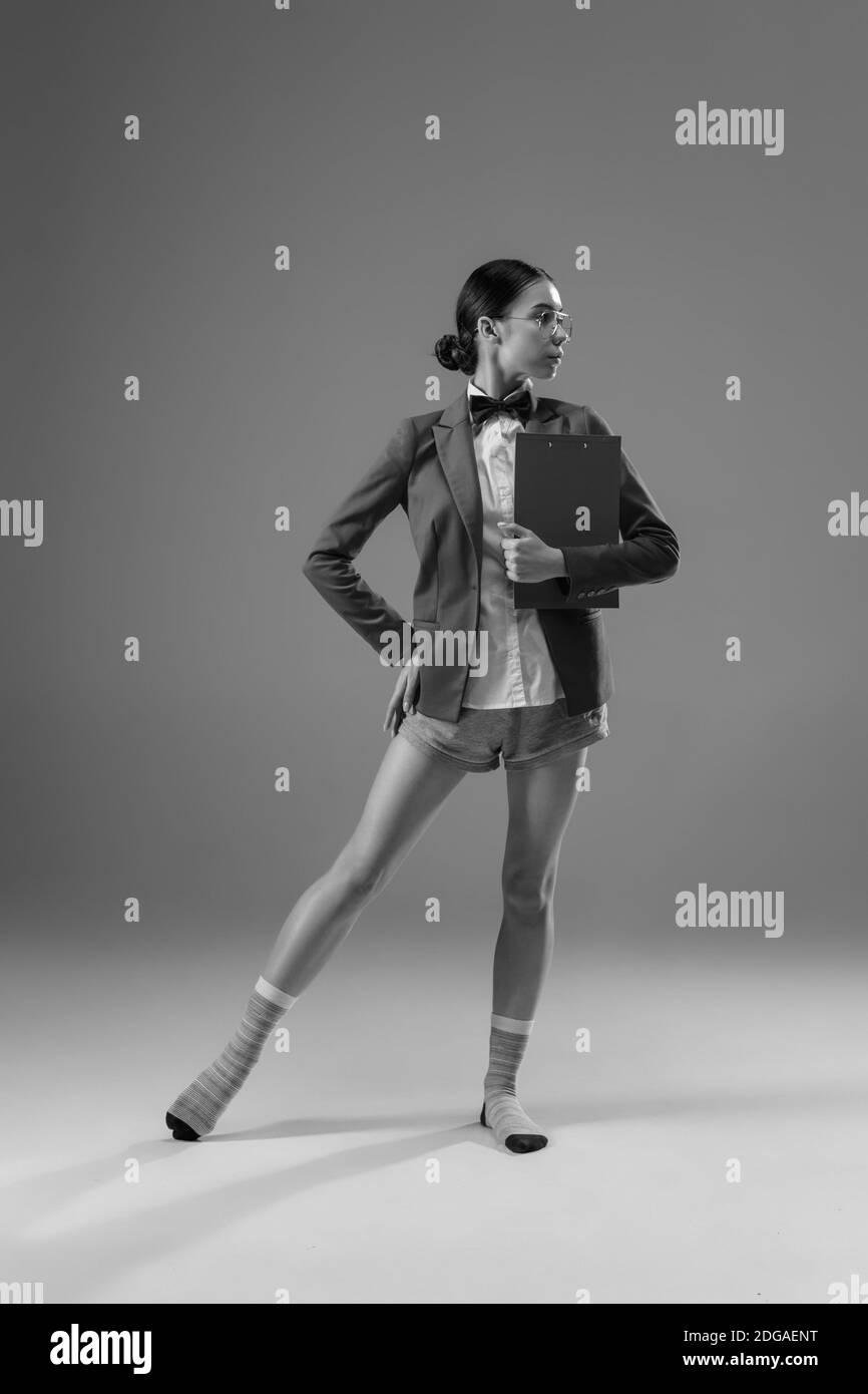 Stylish working woman Black and White Stock Photos & Images - Alamy