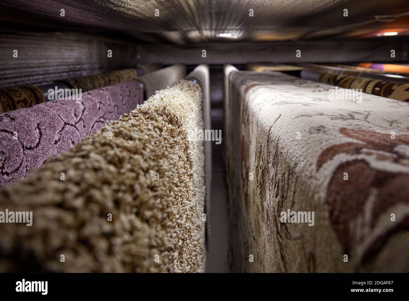 Carpets hanging on racks hi-res stock photography and images - Alamy