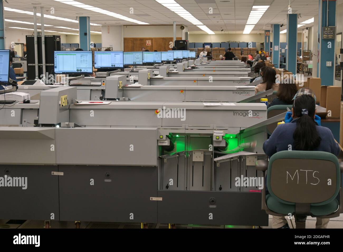 Los angeles county registrars tally operations center hi-res stock ...
