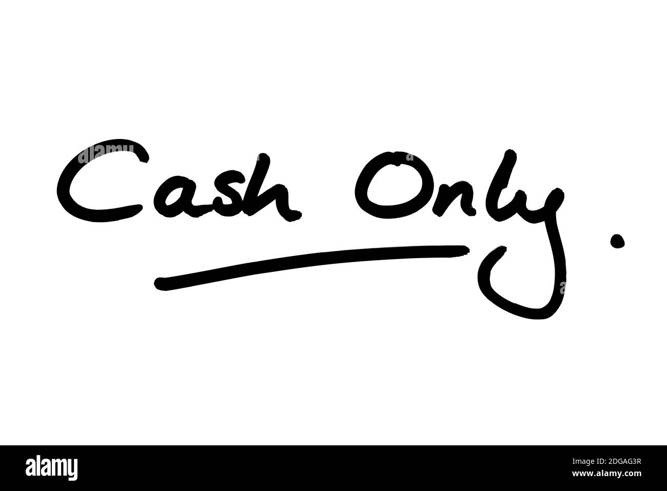 Cash only sign hi-res stock photography and images - Alamy