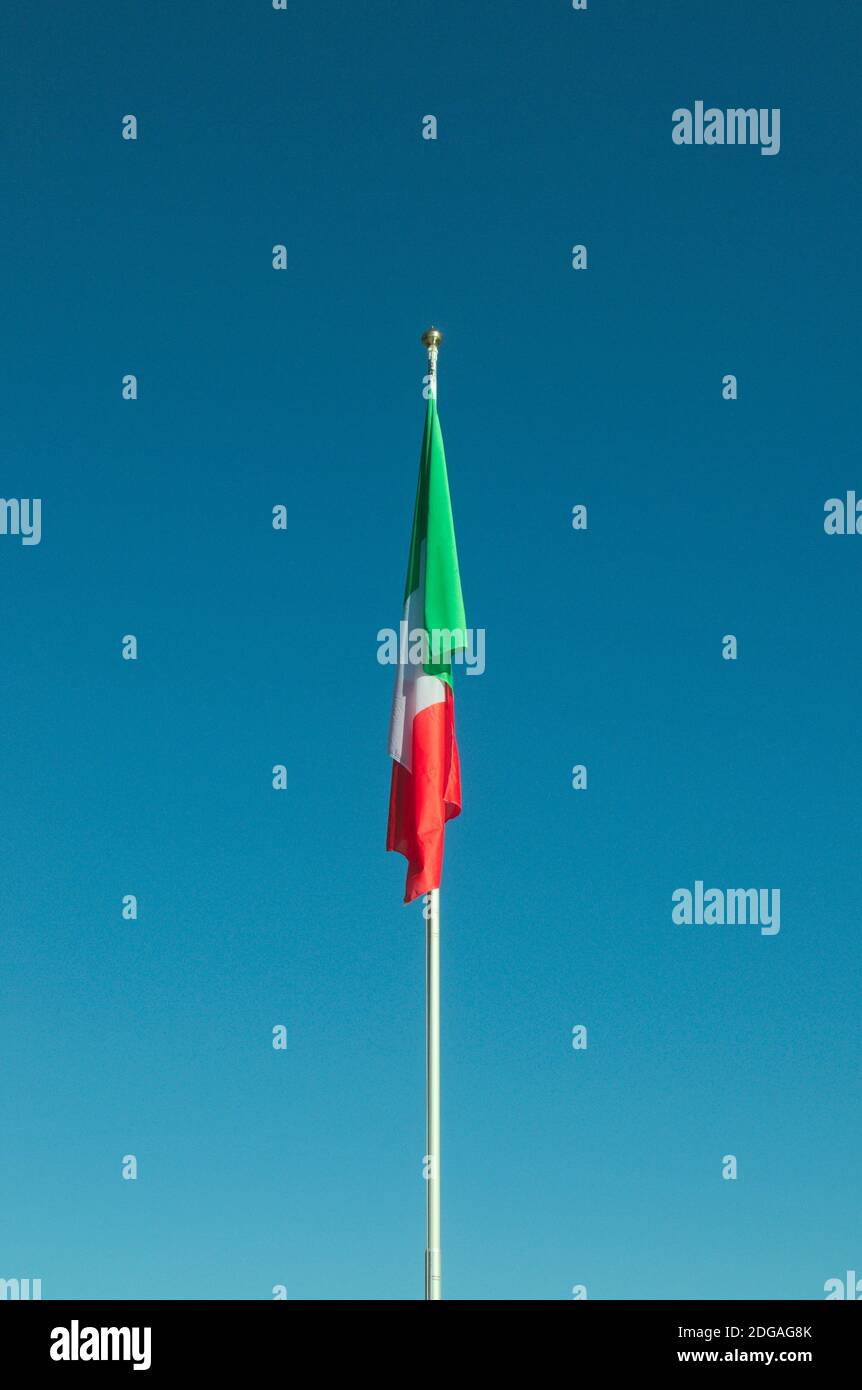 Italian flag hanging down Stock Photo - Alamy