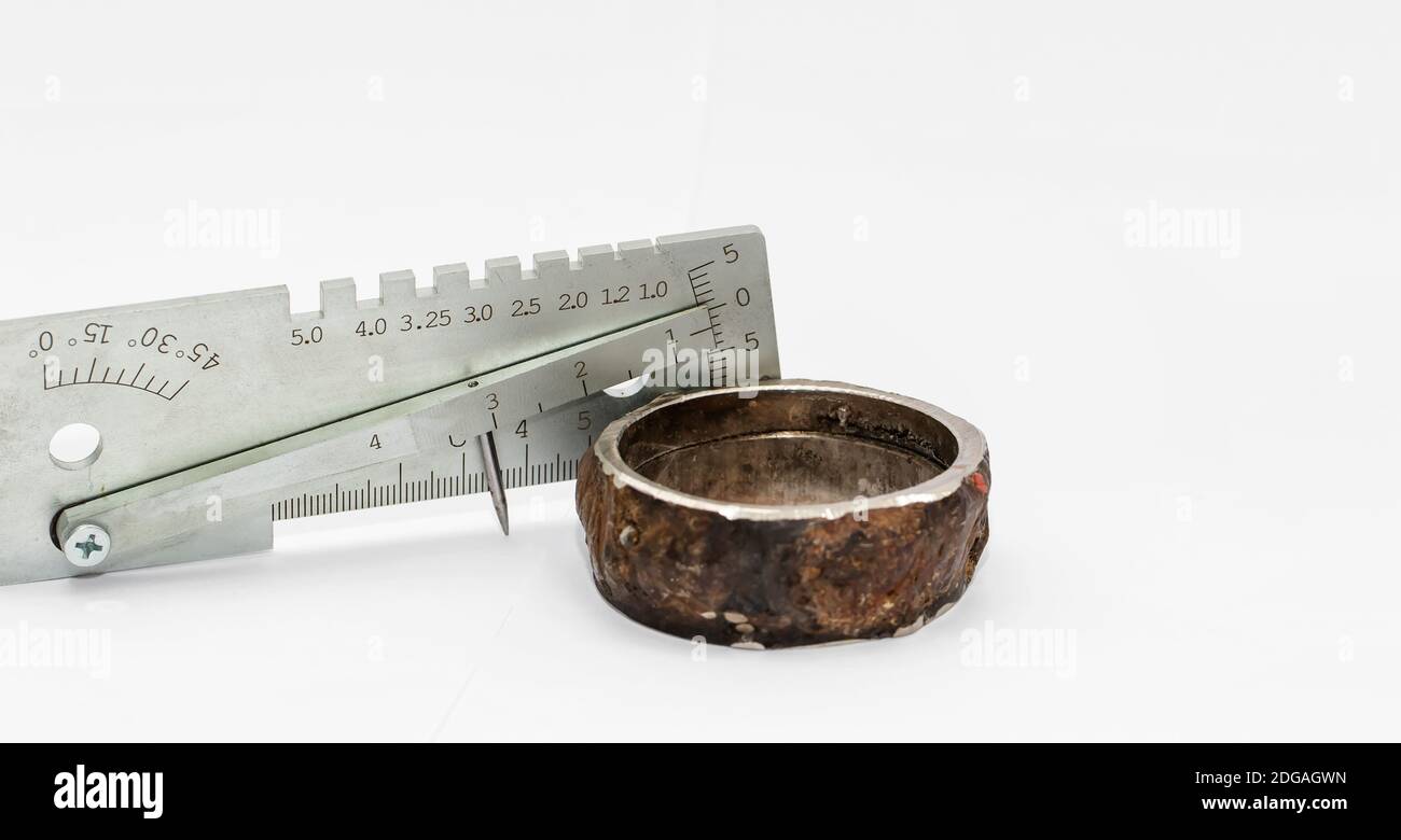 Samples of defective welds with different types of defects Stock Photo ...