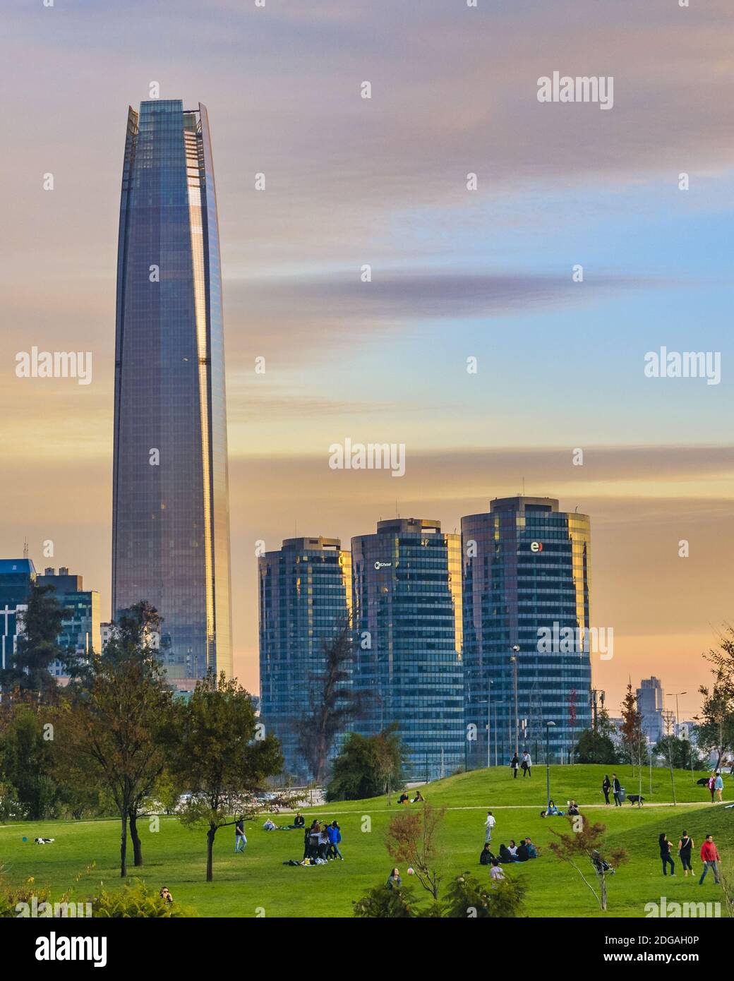 Financial District Buildings, Santiago de Chile Stock Photo - Alamy