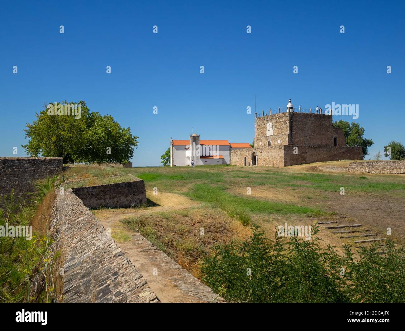General view of Abrantes Fortress grounds Stock Photo - Alamy