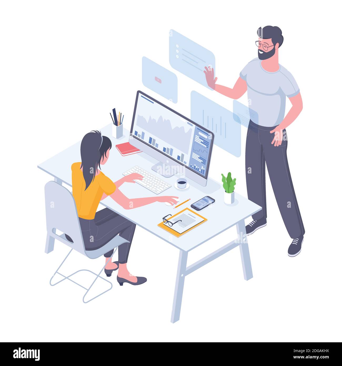 workflow management vector concept Stock Vector Image & Art - Alamy