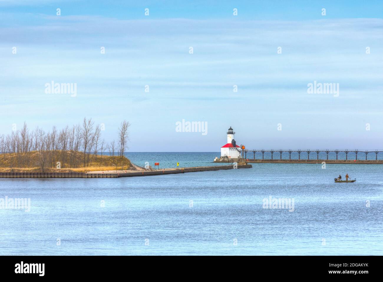 Michigan city pier lighthouse hi-res stock photography and images - Alamy