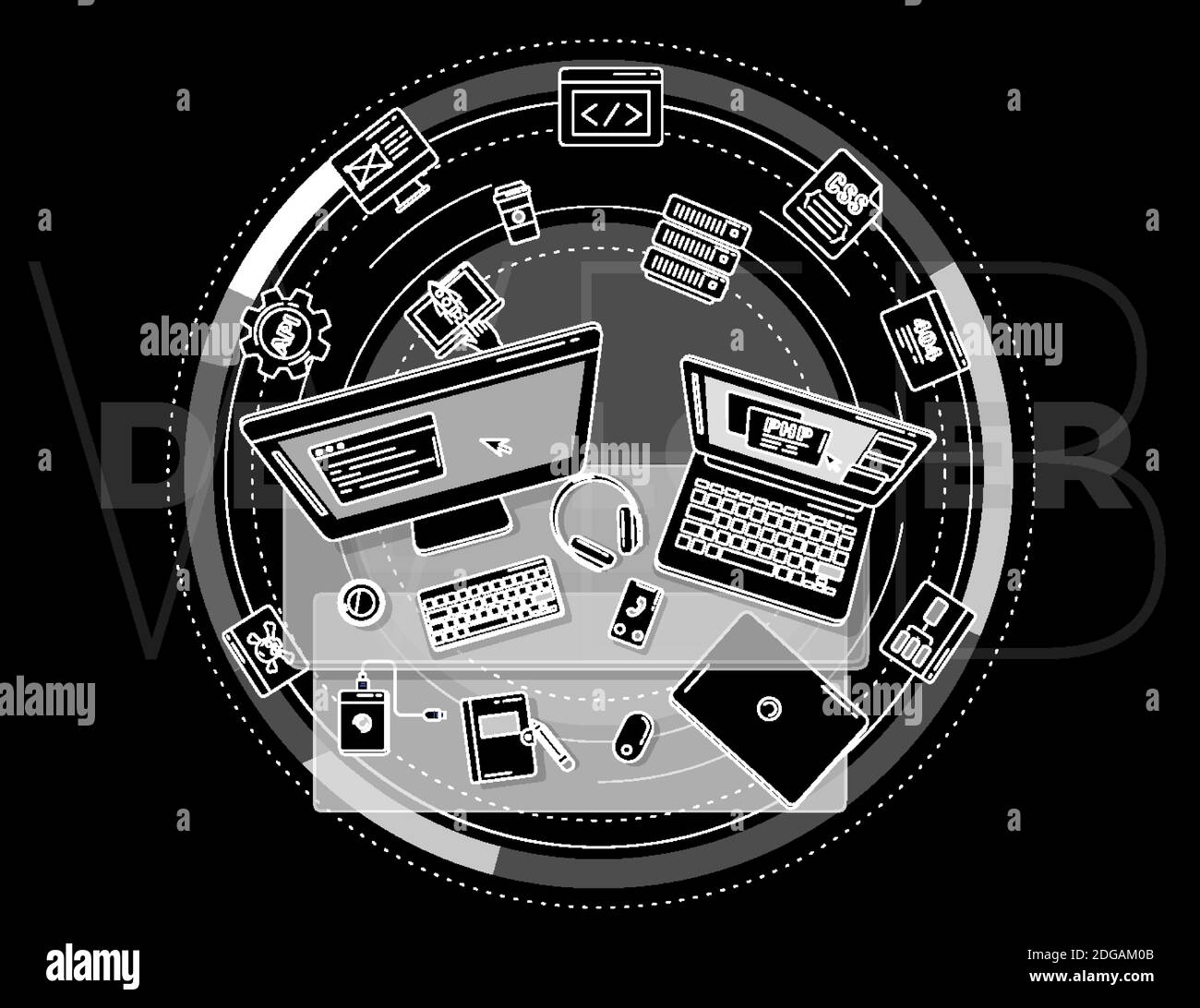 Design developers Stock Vector Images - Alamy