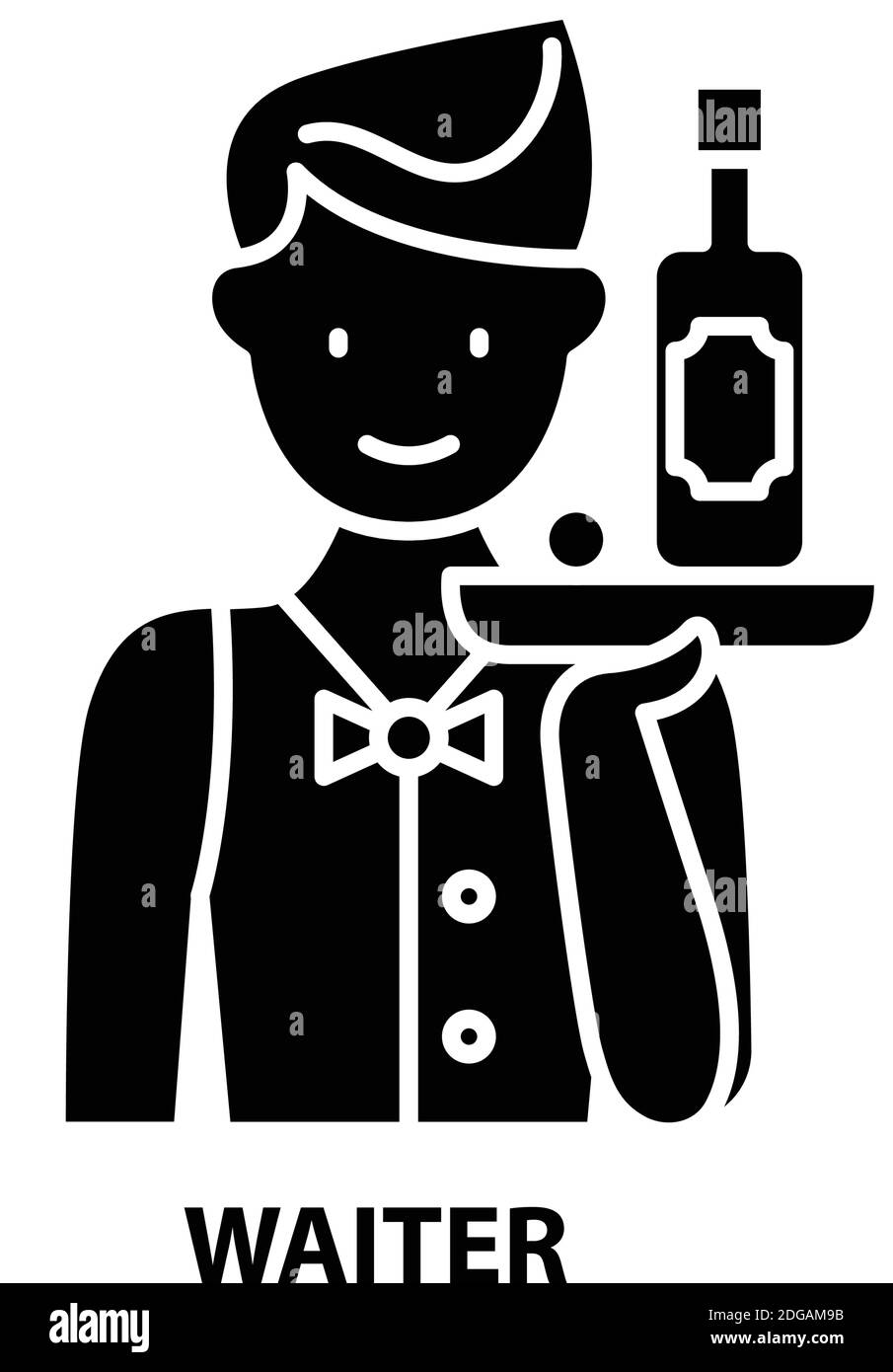 Woman customer waiter Cut Out Stock Images & Pictures - Alamy