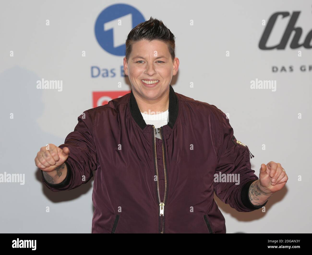 German singer songwriter guitarist Kerstin Ott at Schlagerchampions ...