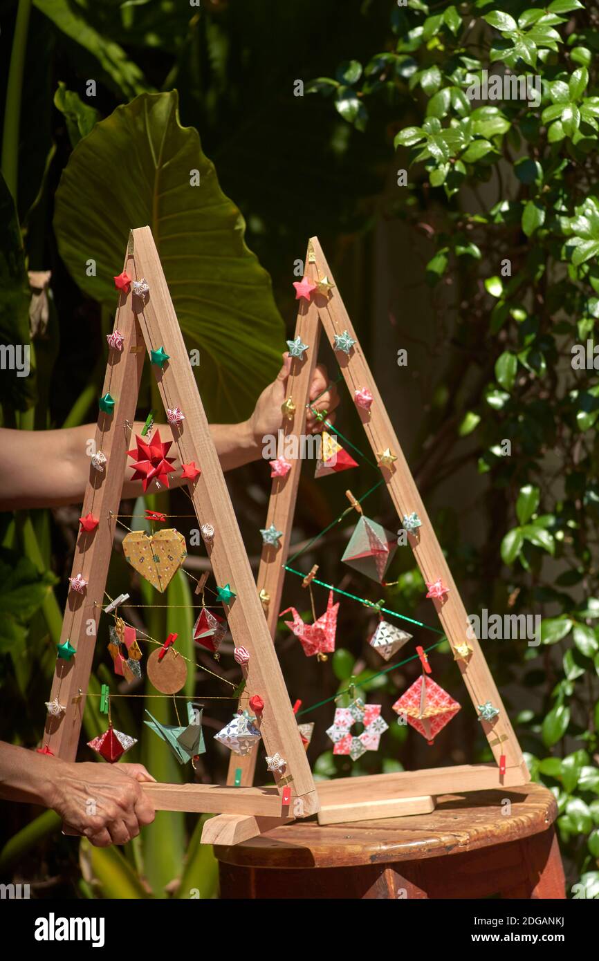 Real xmas tree outside hi-res stock photography and images - Alamy