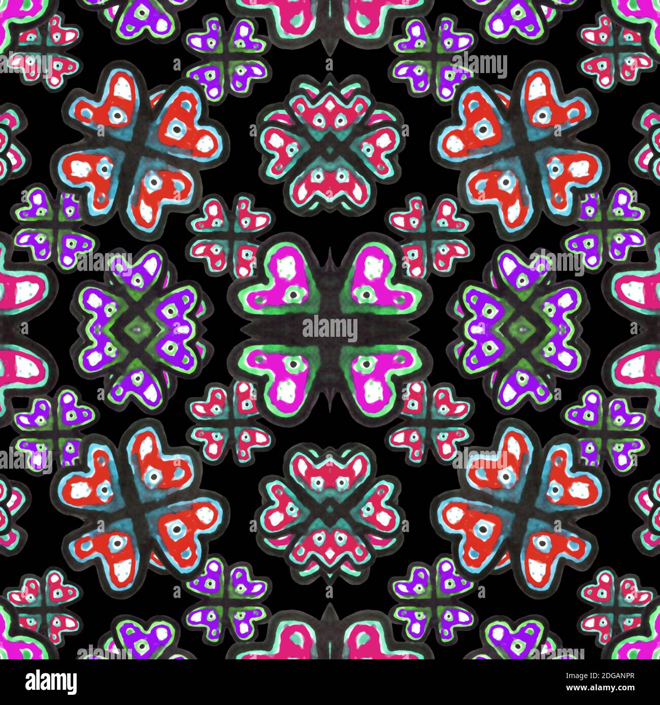 Modern Swirls Ornate Seamless Pattern Design Stock Photo - Alamy