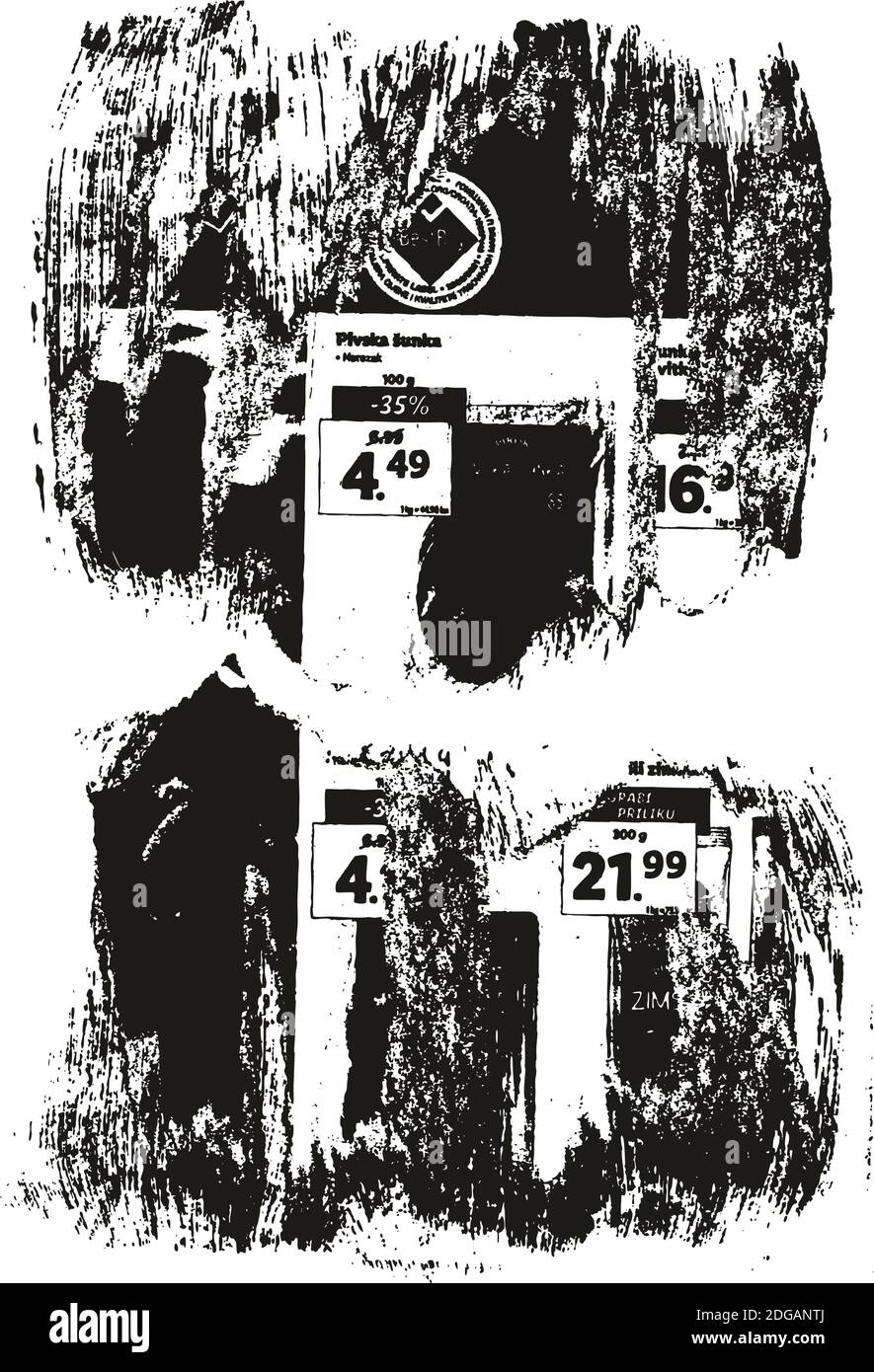 Ripped & Torn Paper Background Grunge Punk Style High Detail Abstract ...