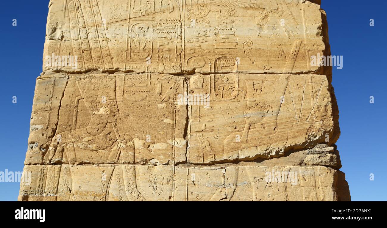 Soleb the antique temple of the black pharaohs Stock Photo - Alamy