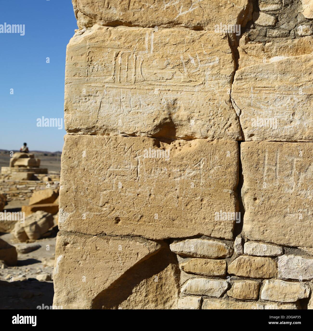 Soleb the antique temple of the black pharaohs Stock Photo - Alamy