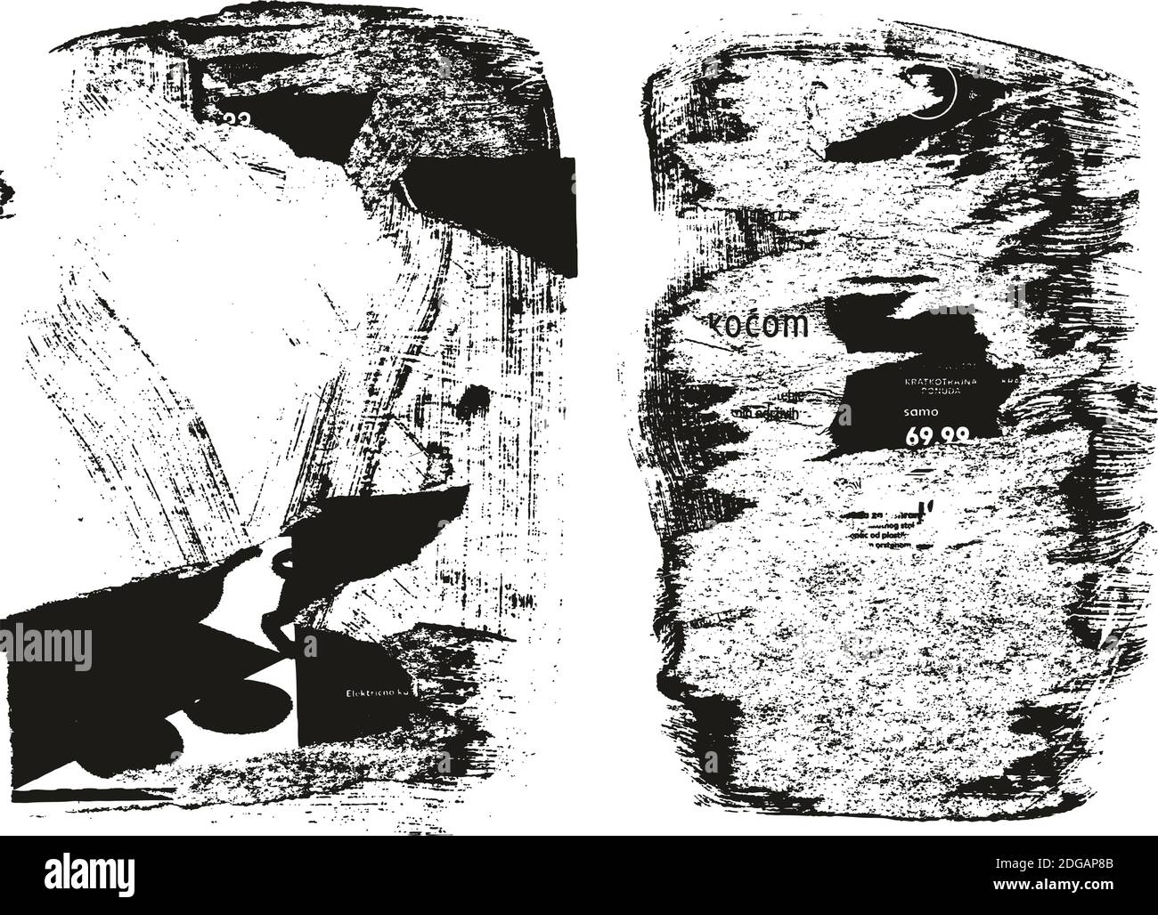 Ripped & Torn Paper Background Grunge Punk Style High Detail Abstract ...