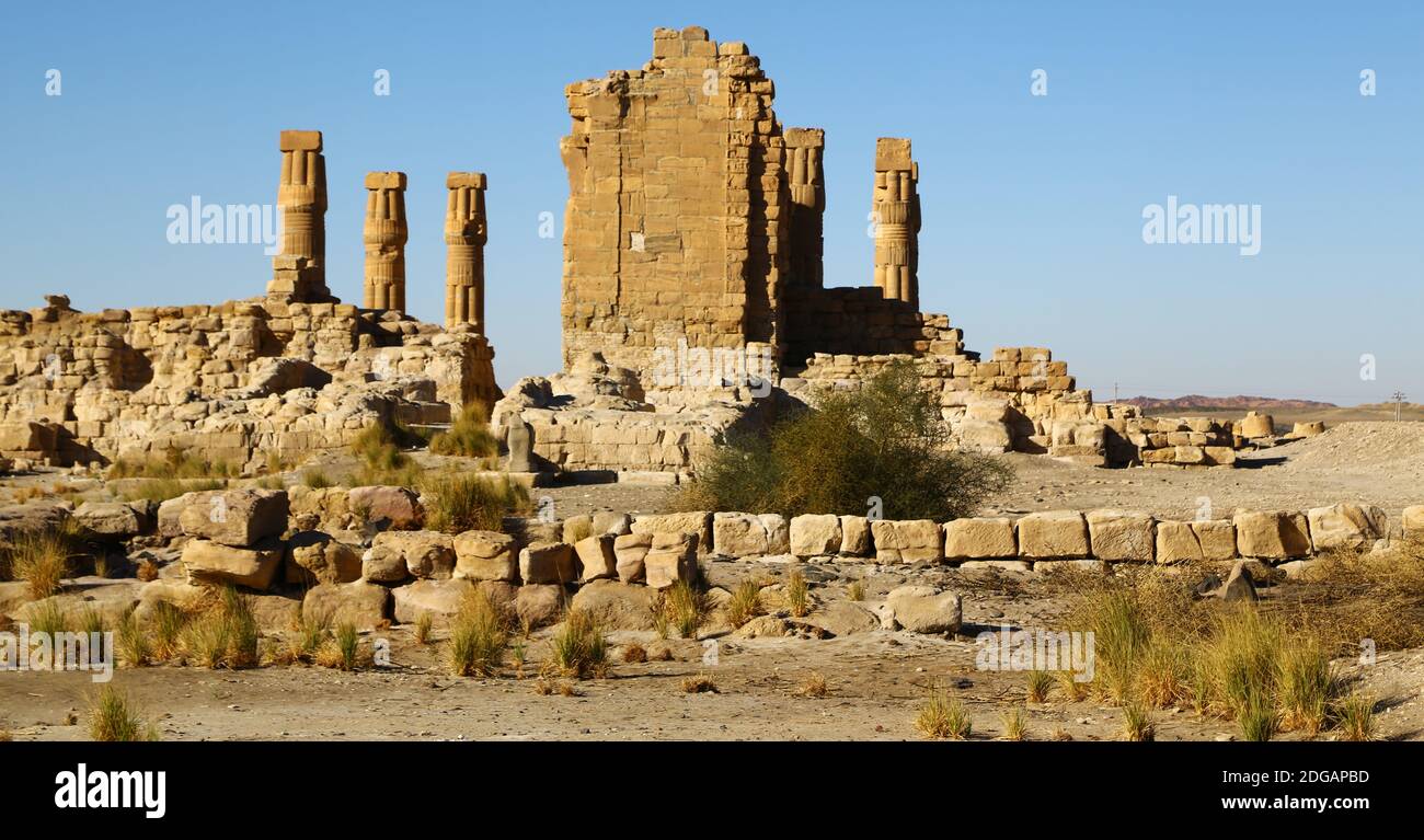 Soleb the antique temple of the black pharaohs Stock Photo - Alamy
