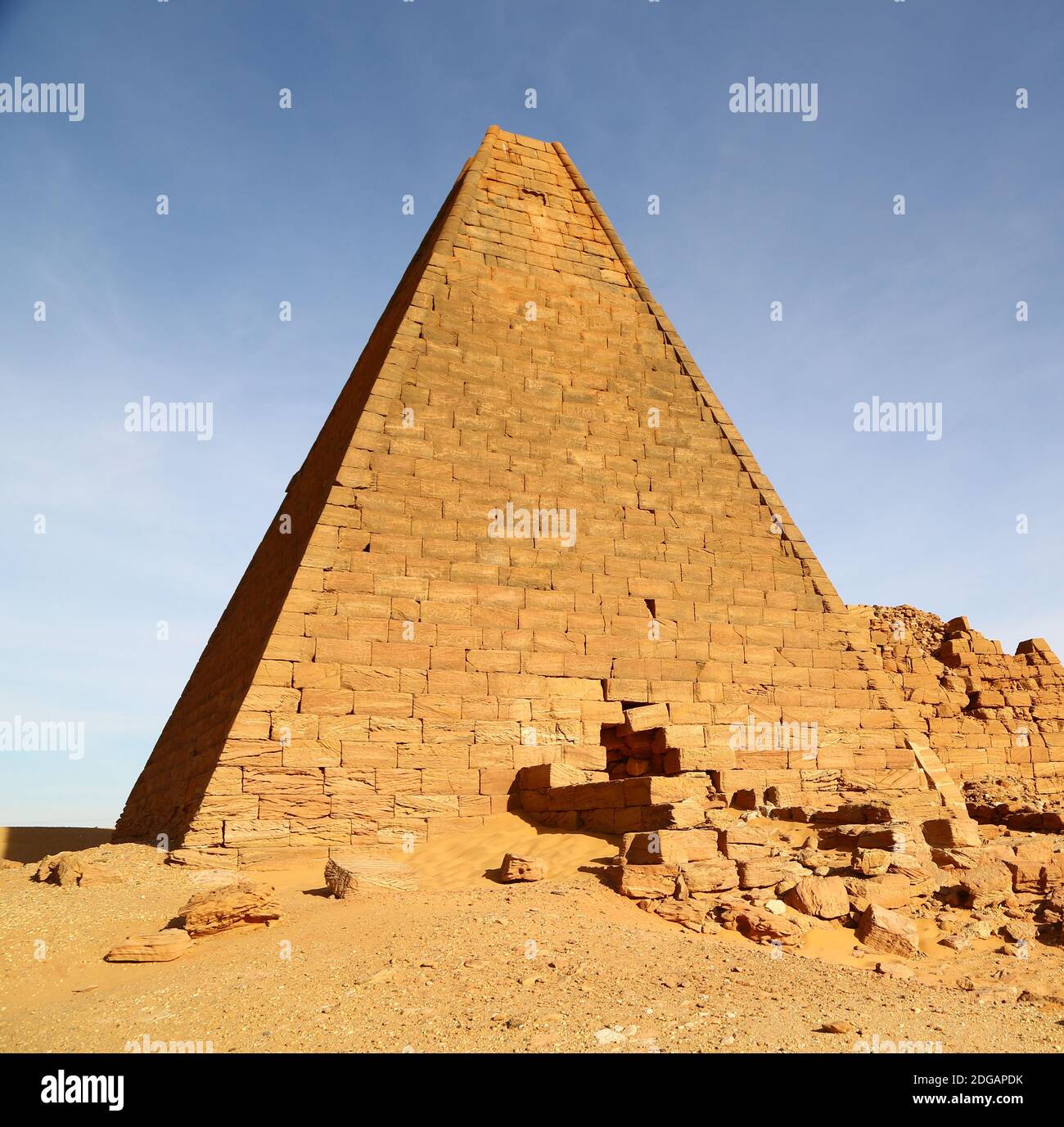 The antique pyramids of the black pharaohs Stock Photo - Alamy