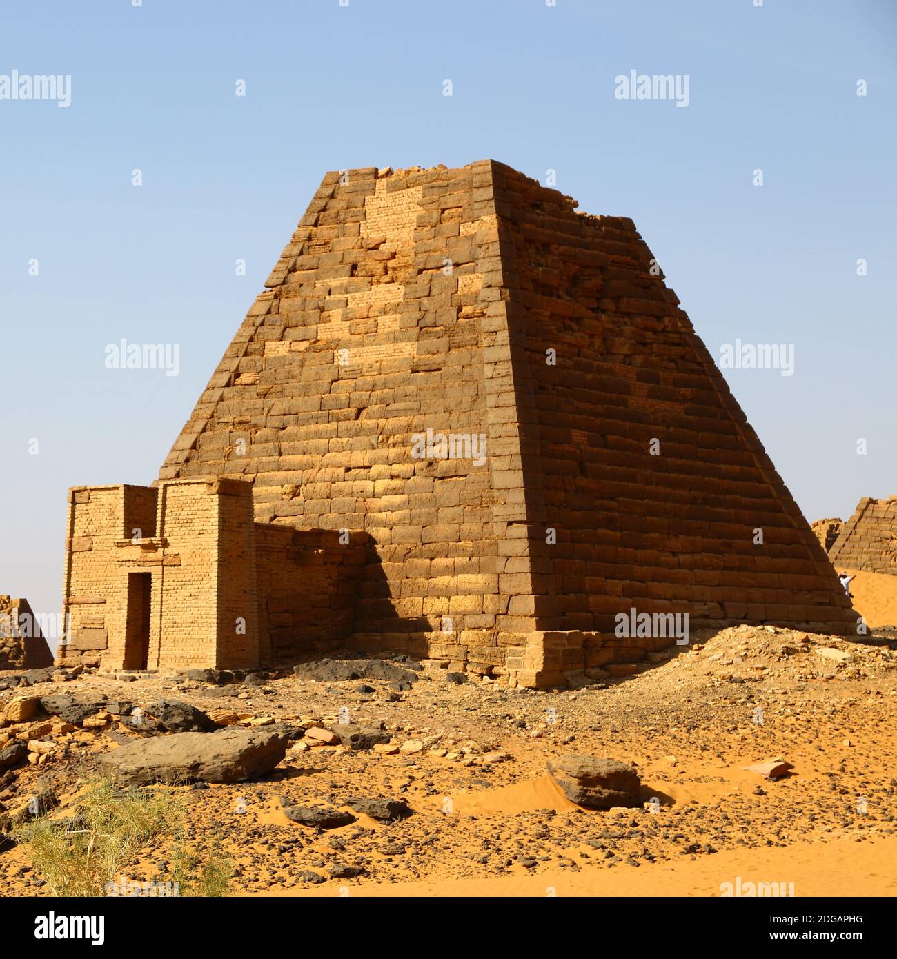 The antique pyramids of the black pharaohs Stock Photo - Alamy