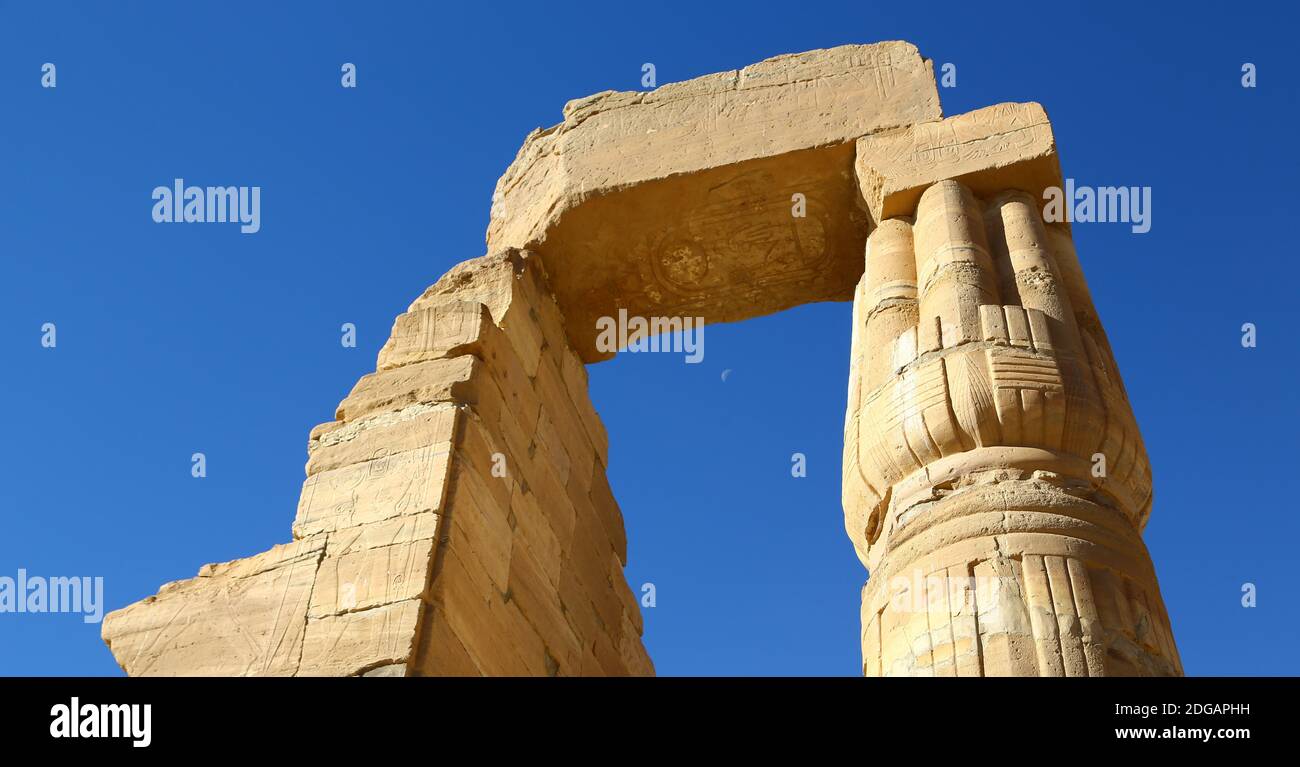 Soleb the antique temple of the black pharaohs Stock Photo - Alamy