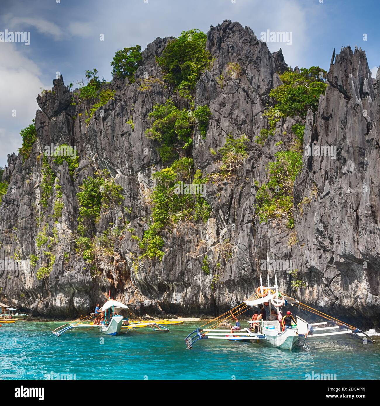View from a cliff of the beautiful paradise bay Stock Photo - Alamy
