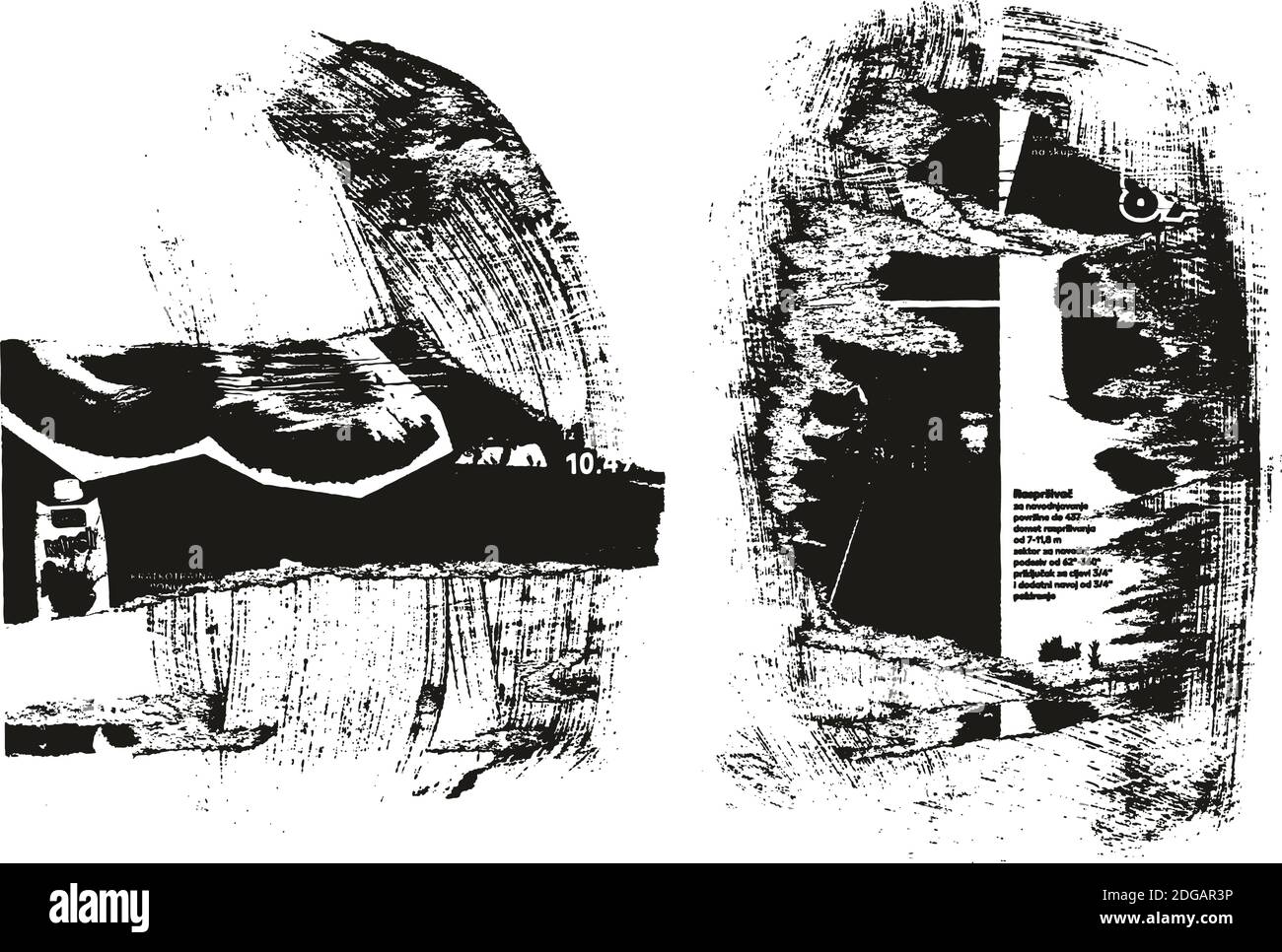 Ripped & Torn Paper Background Grunge Punk Style High Detail Abstract ...