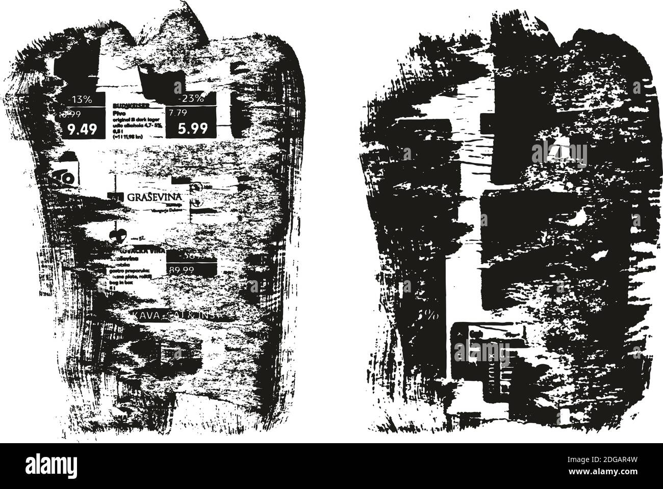 Ripped & Torn Paper Background Grunge Punk Style High Detail Abstract ... Ripped & Torn Paper Background Grunge Punk Style High Detail Abstract ...