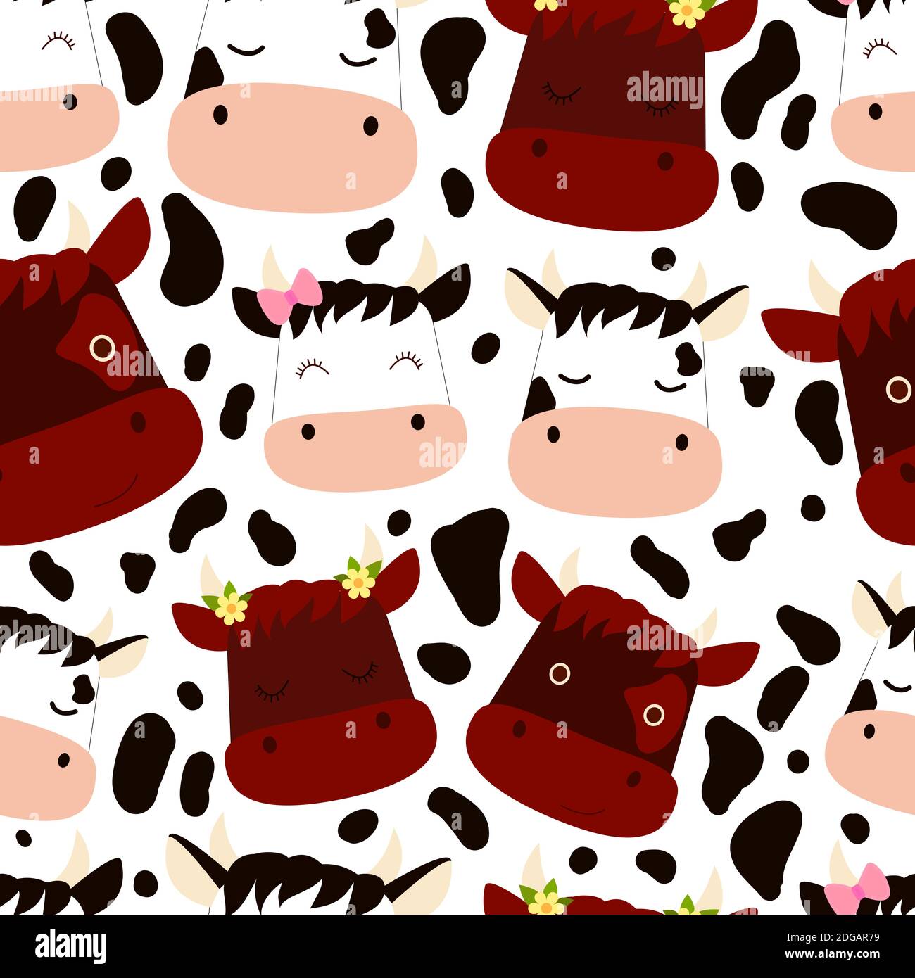Calves cow farm Stock Vector Images - Alamy
