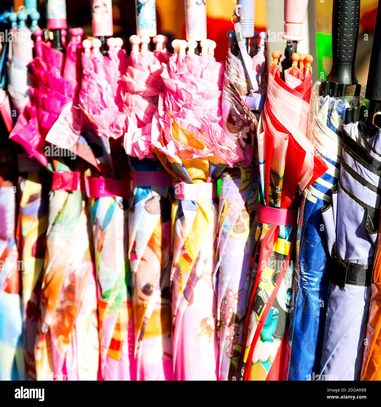 In a market texture of umbrella Stock Photo - Alamy