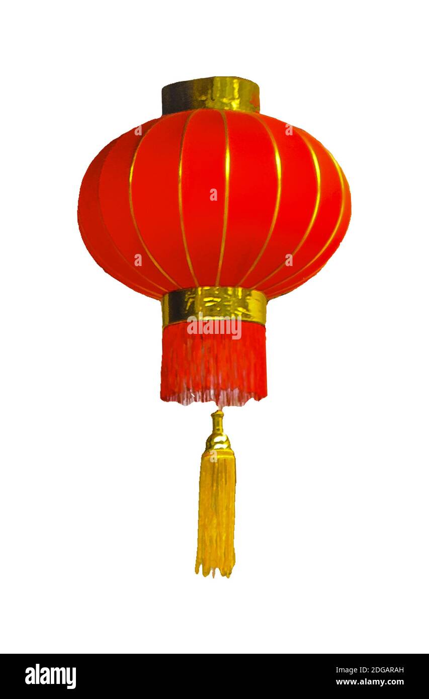 Chinese Style Antique Lamp Isolated Stock Photo - Alamy