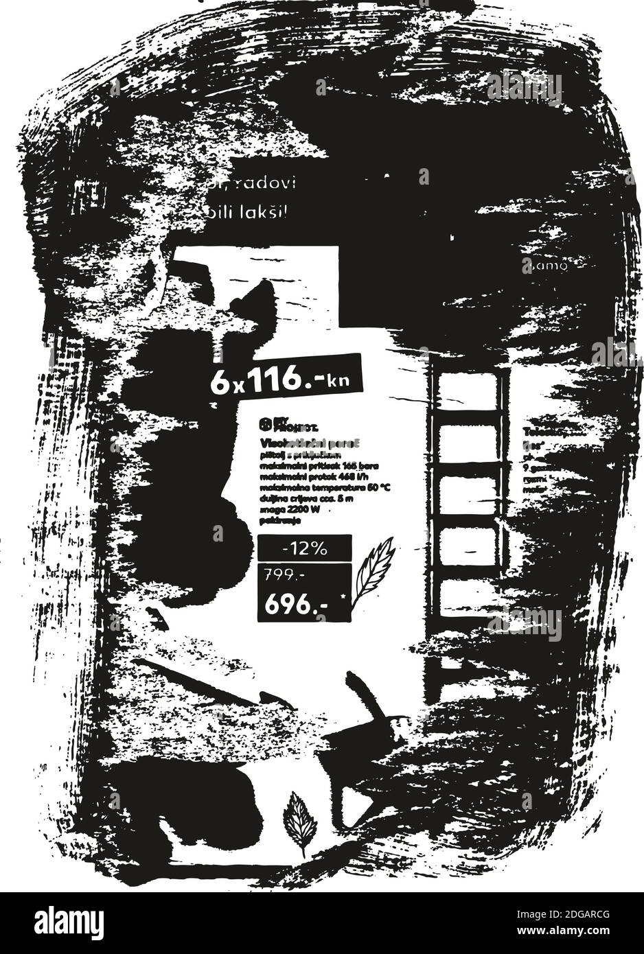 Ripped & Torn Paper Background Grunge Punk Style High Detail Abstract ...